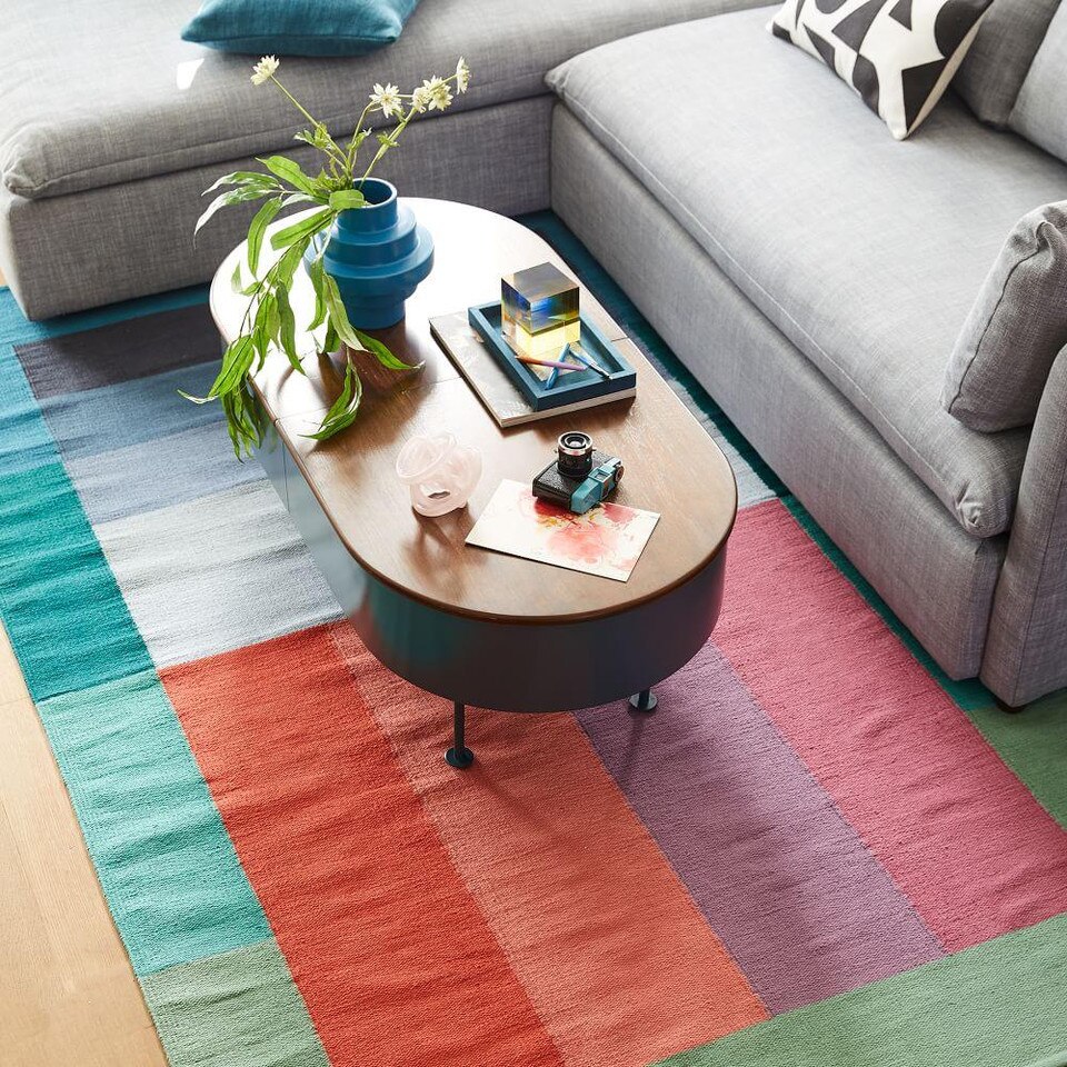 Margo Selby Stripe Block Rug - West Elm Australia