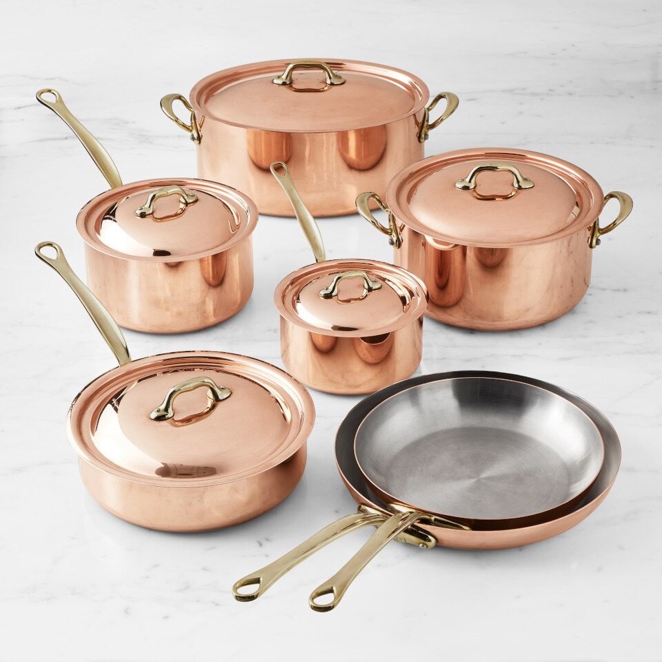 Williams Sonoma Mauviel Copper 12-Piece Cookware Set - West Elm Australia