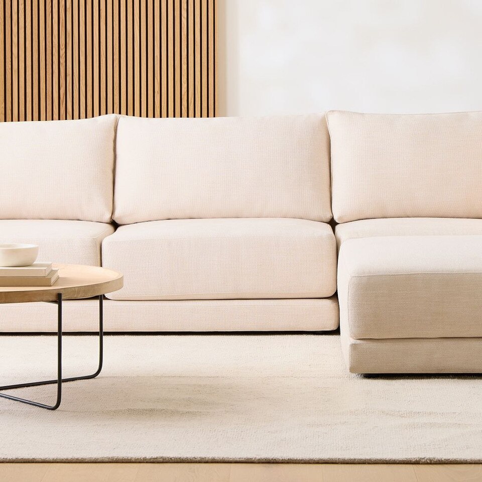 Melbourne 3-Piece Ottoman Modular (295 cm) - West Elm Australia