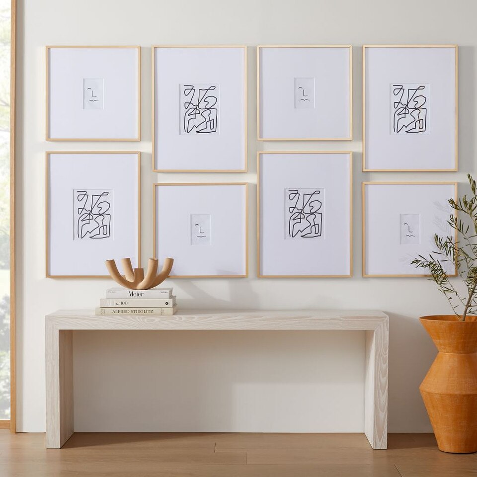 Multi-Mat Gallery Frames - Brass - West Elm Australia