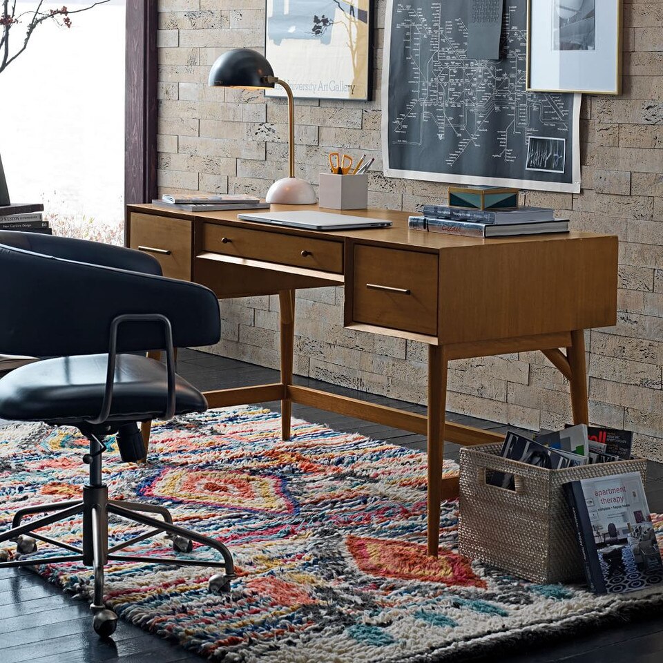 Mid-Century Desk - Acorn | west elm Australia