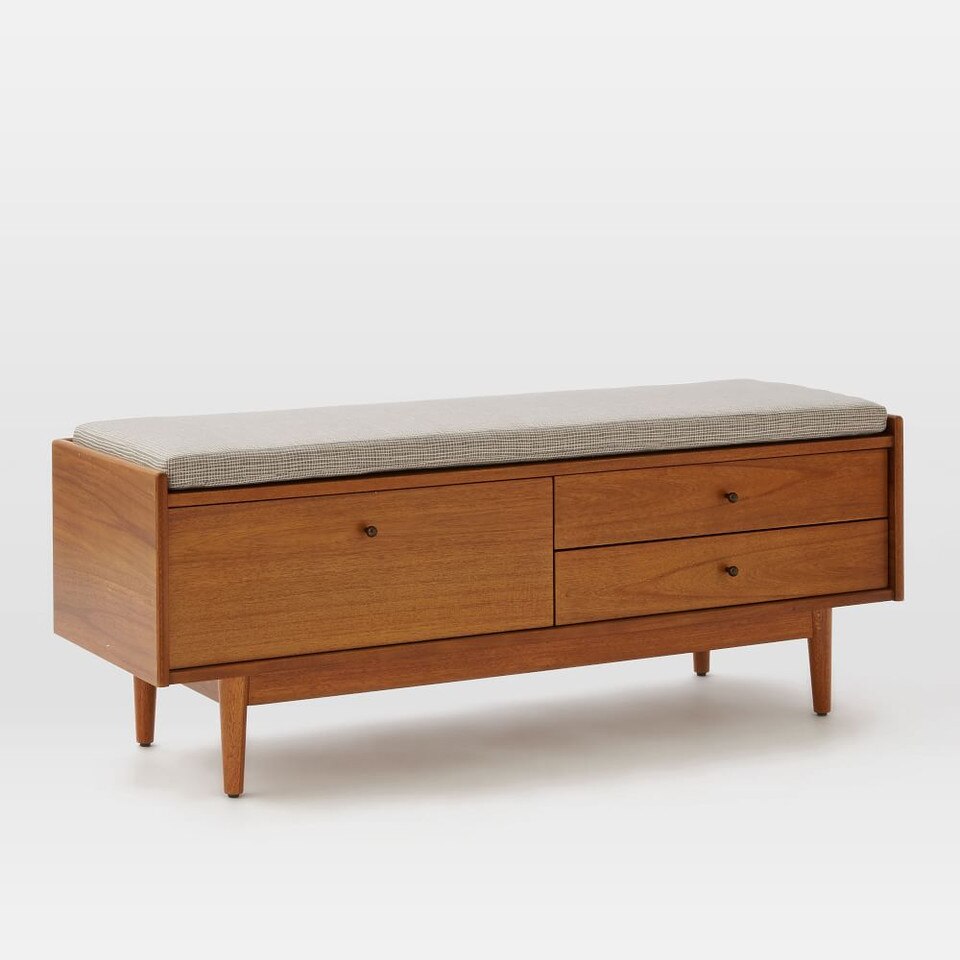 Mid-Century Entryway Bench | West Elm Australia