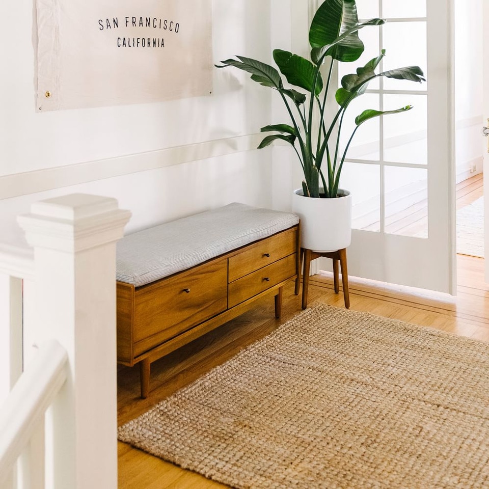Mid-Century Entryway Bench | West Elm Australia