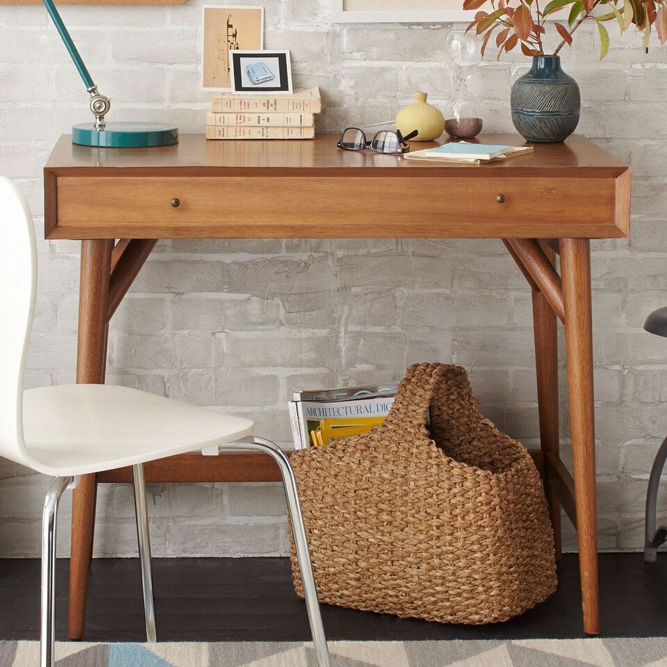 Mid-Century Mini Desk - Acorn | west elm Australia