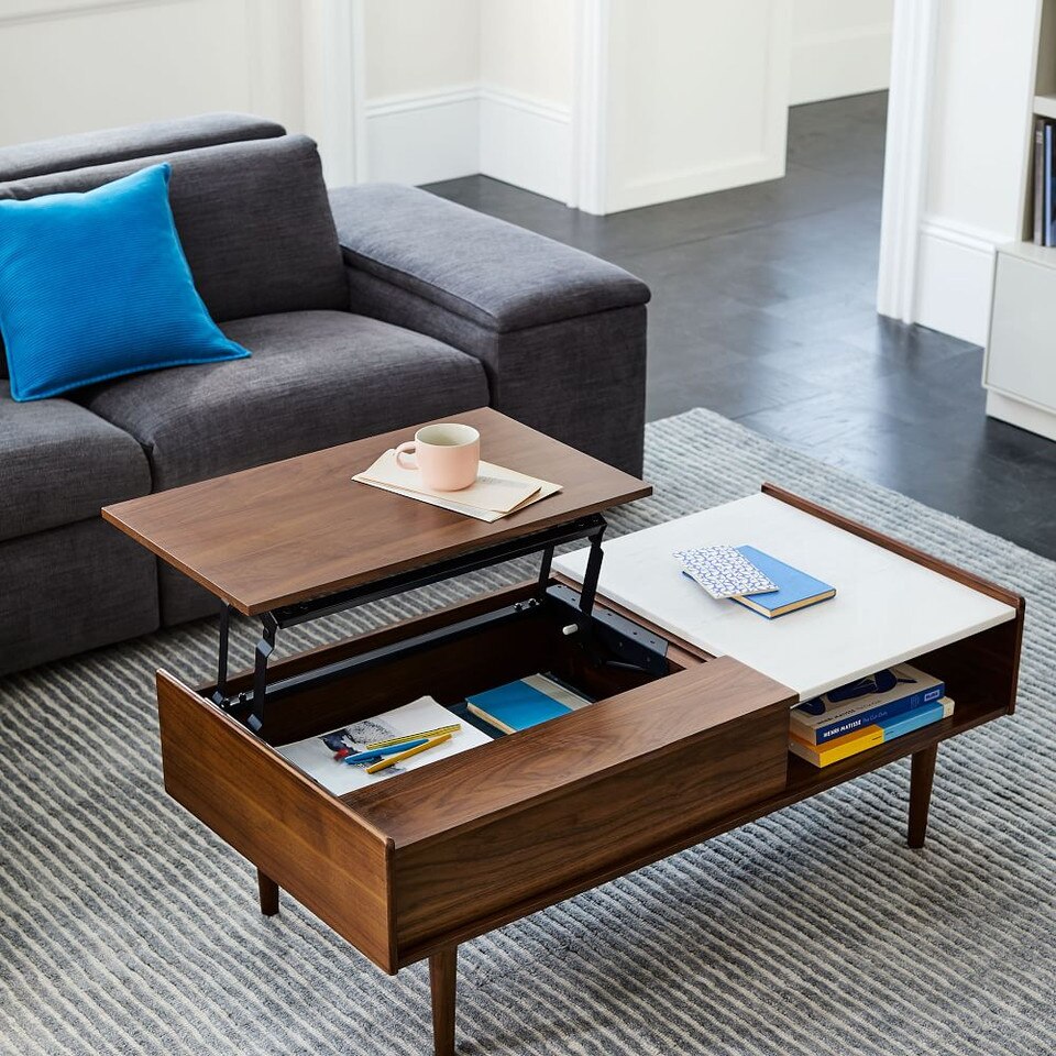 Mid-Century Pop-Up Storage Coffee Table | west elm Australia
