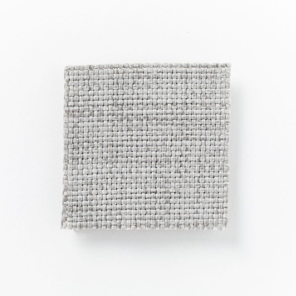 Monroe Mid-Century Sofa (203 cm) - Feather Grey (Heathered Crosshatch ...