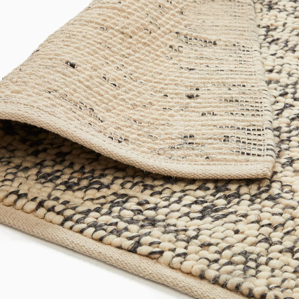Mini Pebble Wool Jute Rug | West Elm Australia