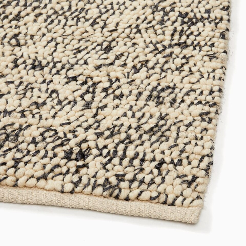 Mini Pebble Wool Jute Rug | West Elm Australia