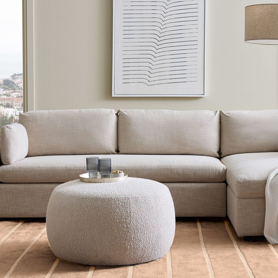 Modern Bands TENCEL™ Rug - West Elm Australia