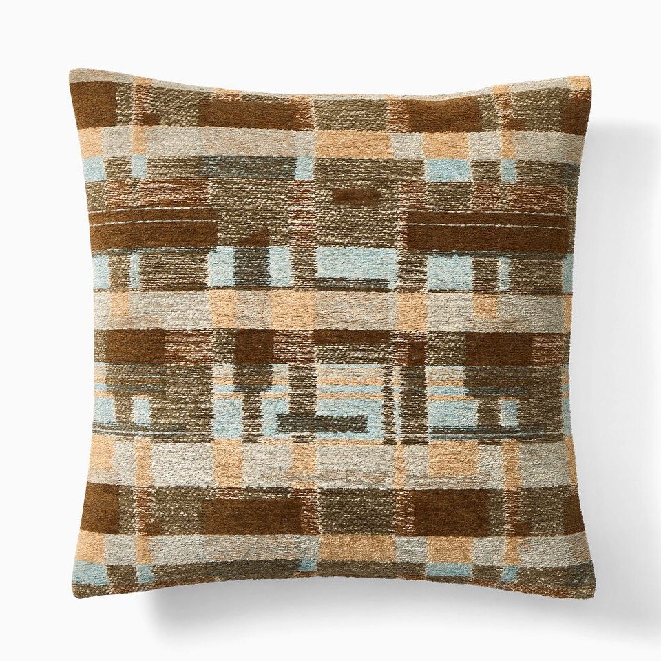 Modern Block Chenille Cushion Cover | West Elm Australia