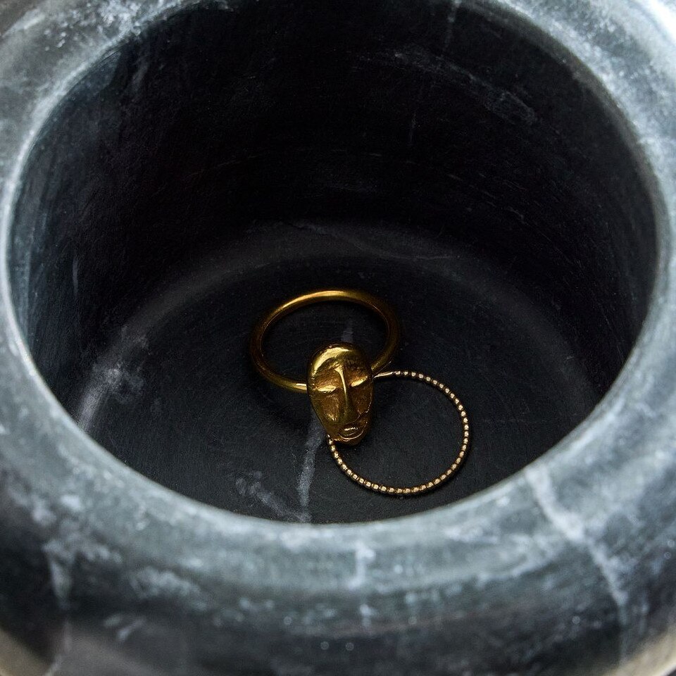 Modern Marble Round Decorative Boxes - West Elm Australia