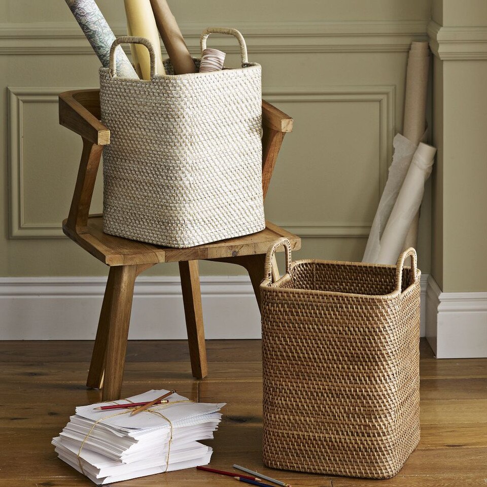 Modern Weave Handled Baskets | West Elm Australia