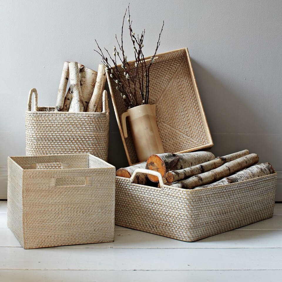 Modern Weave Storage Bin - West Elm Australia