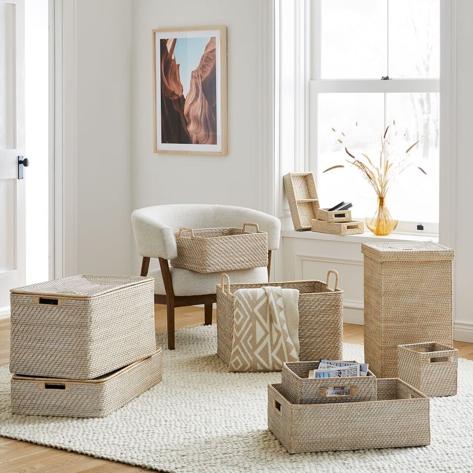 Modern Weave Storage Bin - West Elm Australia