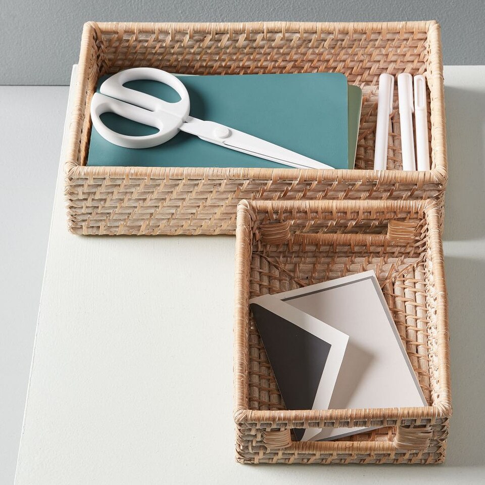 Modern Weave Storage Bin - West Elm Australia