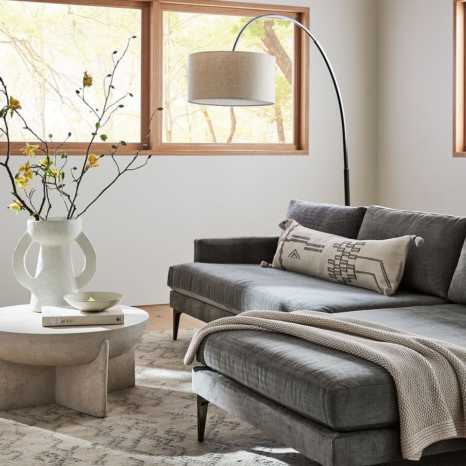 Monti Lava Stone Coffee Table (76 cm) - West Elm Australia