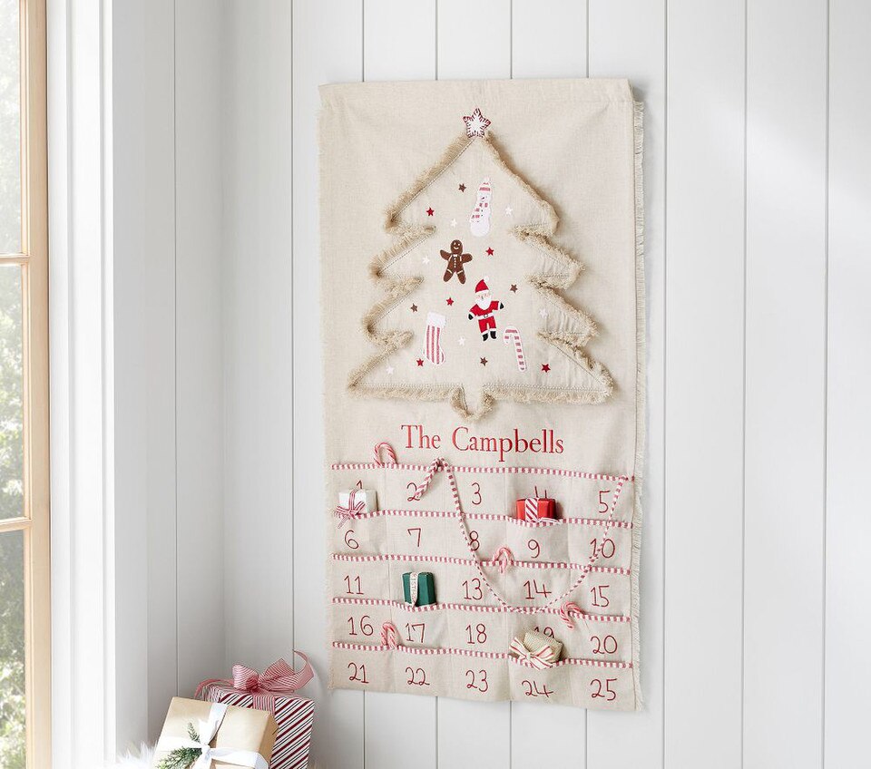 Natural Linen Tree Advent Calendar - West Elm Australia