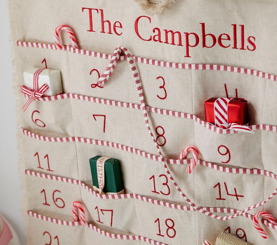 Natural Linen Tree Advent Calendar - West Elm Australia