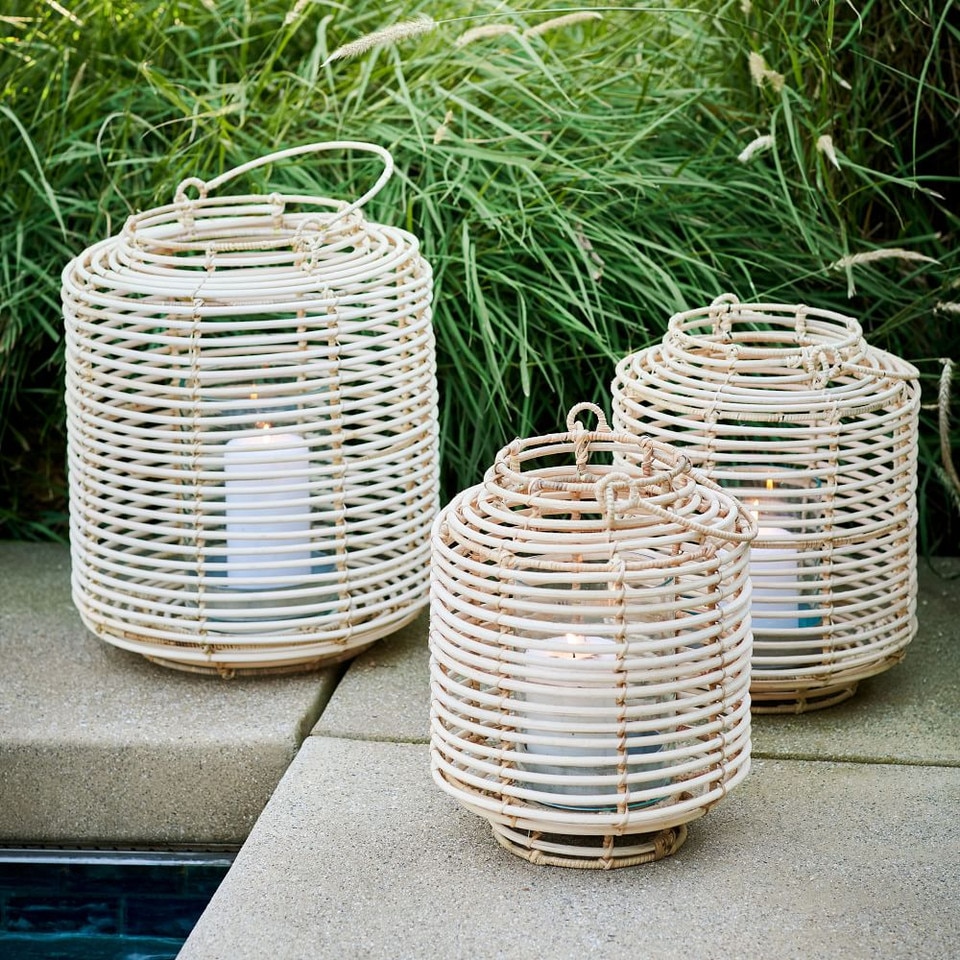 Natural Rattan Lanterns | west elm Australia