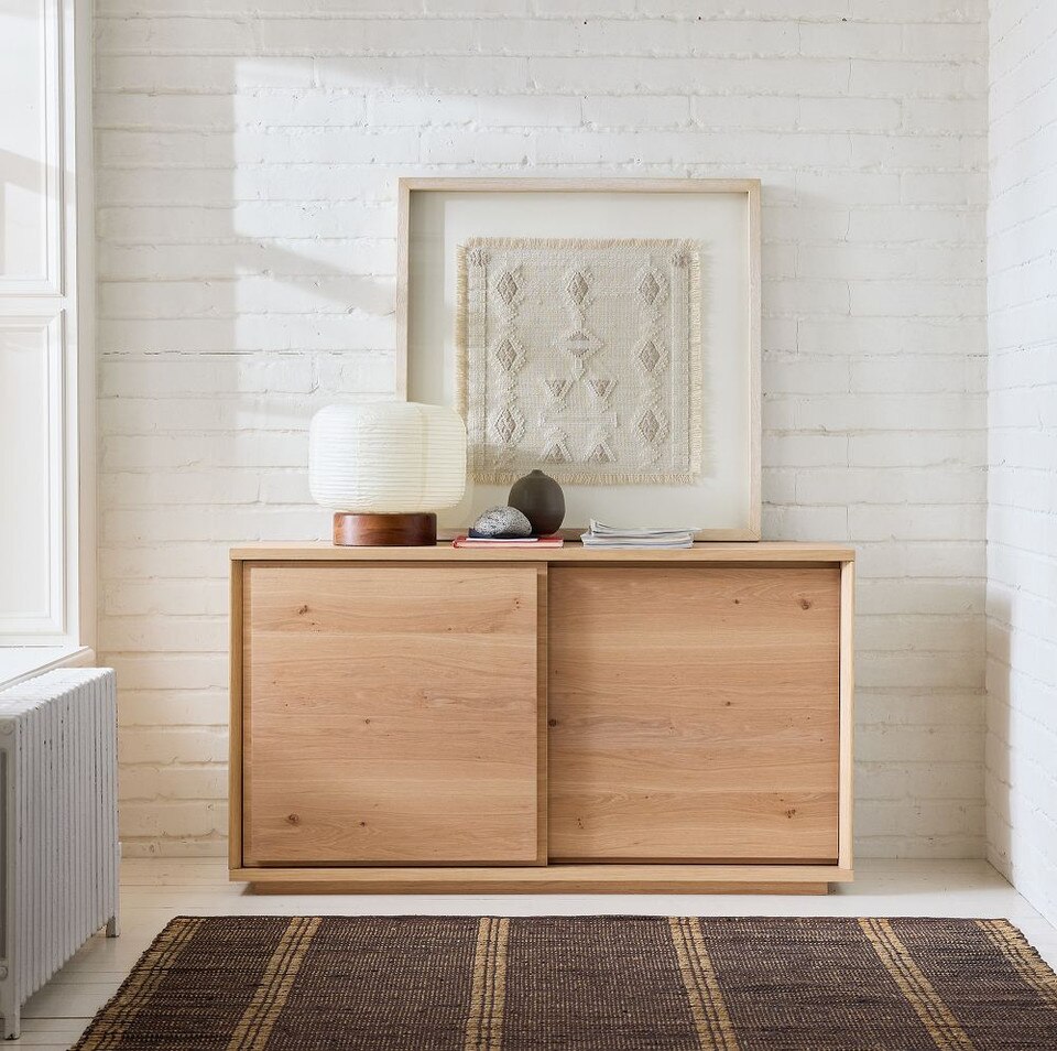 Norre Shallow Media Console (122 cm) - West Elm Australia