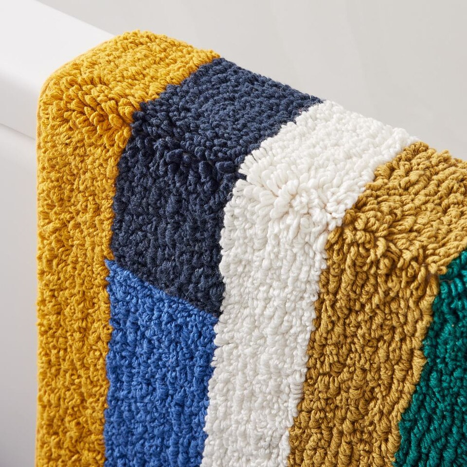 Organic Landscape Stripes Bath Mat | West Elm Australia