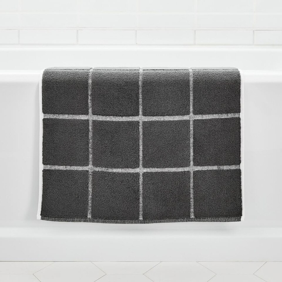Organic Tile Sculpted Bath Mat | West Elm Australia