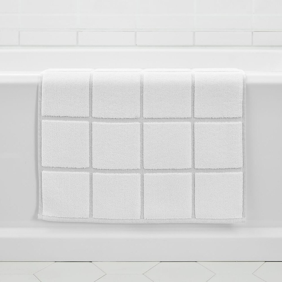 Organic Tile Sculpted Bath Mat | West Elm Australia