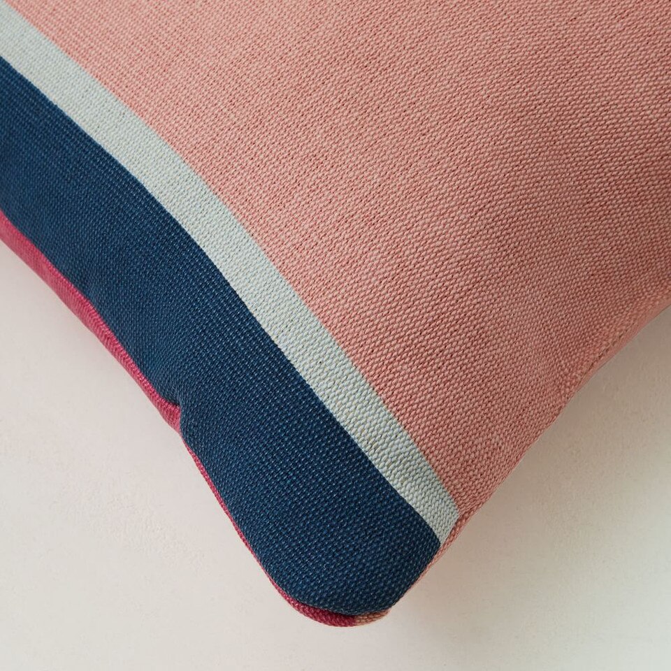 Split Colourblock Indoor/Outdoor Cushion | West Elm Australia