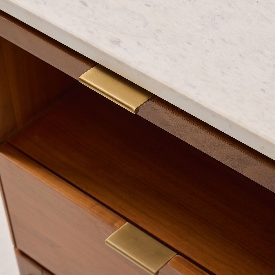 Parker Breadboard Drawer Bedside Table (53 cm) - West Elm Australia