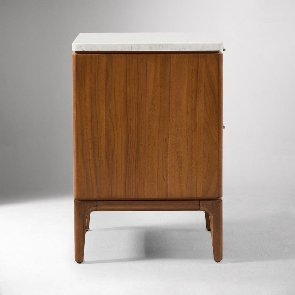 Parker Breadboard Drawer Bedside Table (53 cm) - West Elm Australia