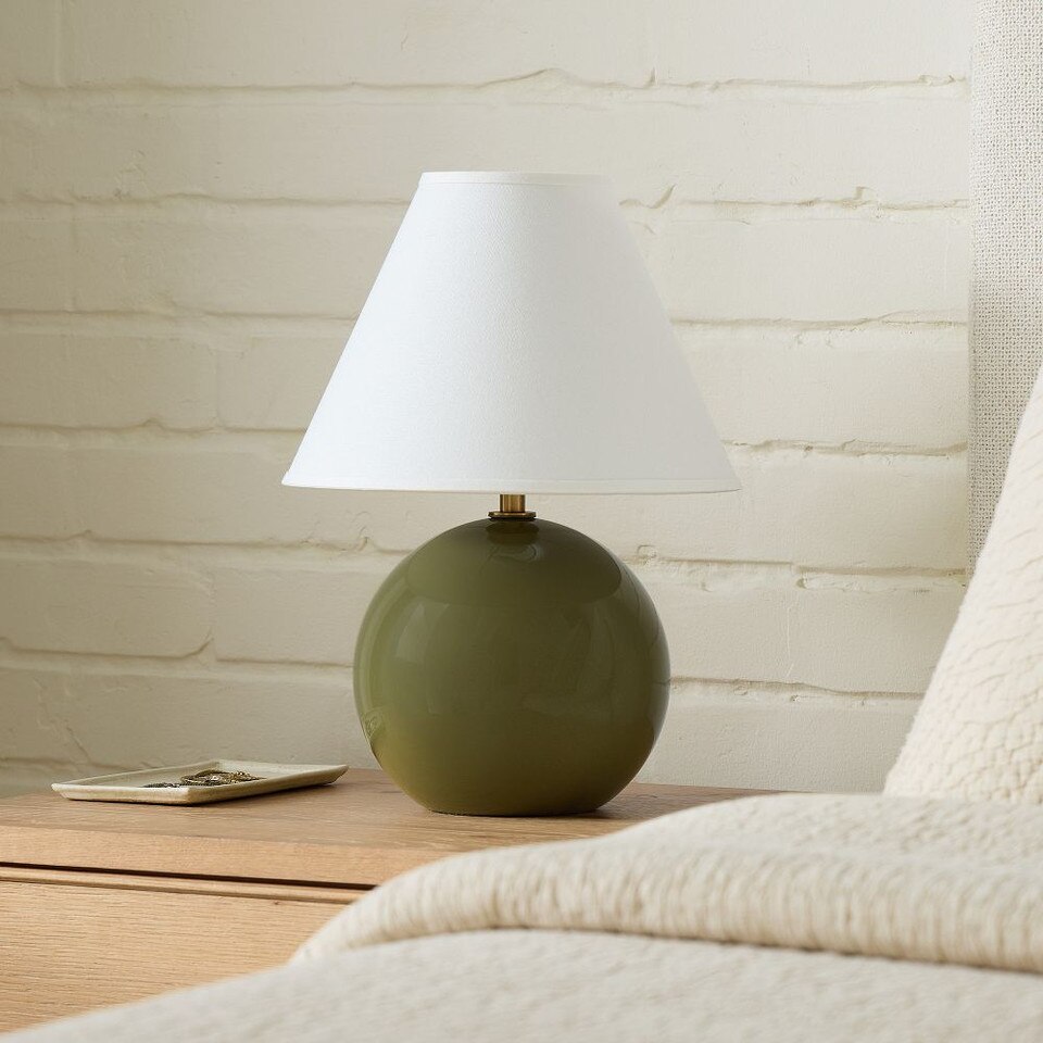 Perry Glass Table Lamp (46 cm) | West Elm Australia
