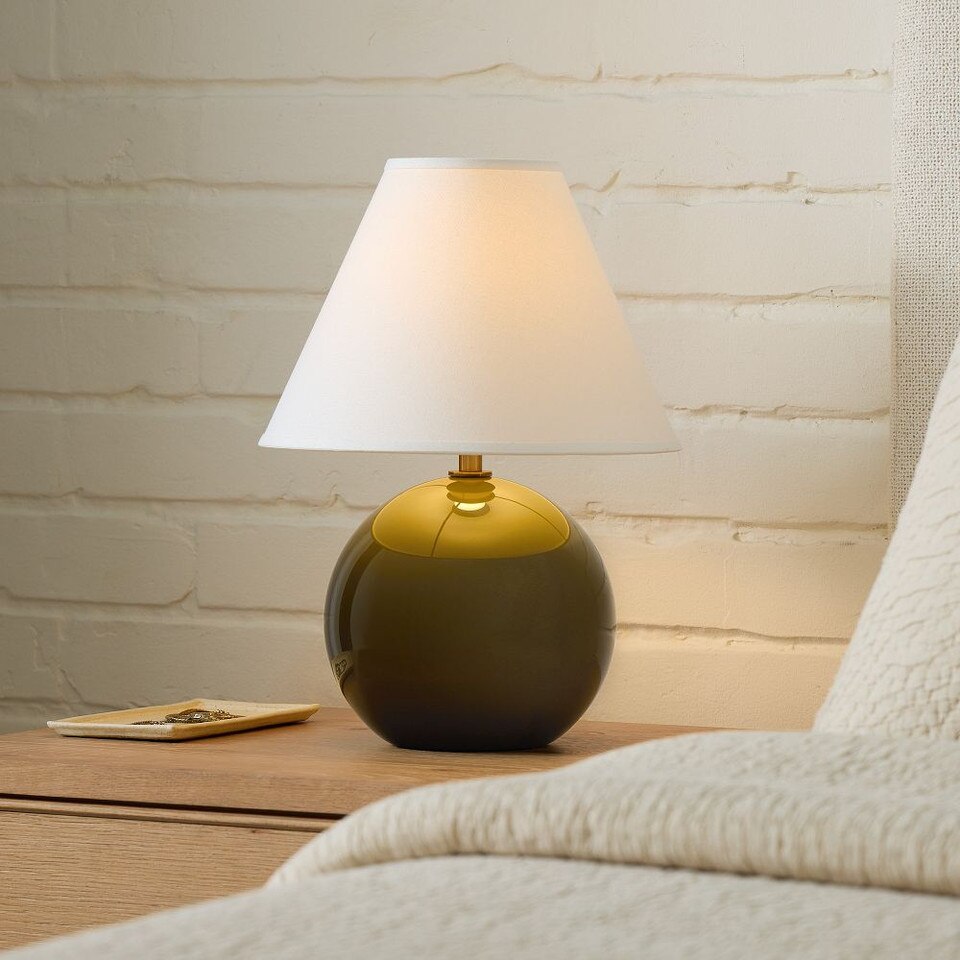 Perry Glass Table Lamp (46 cm) | West Elm Australia