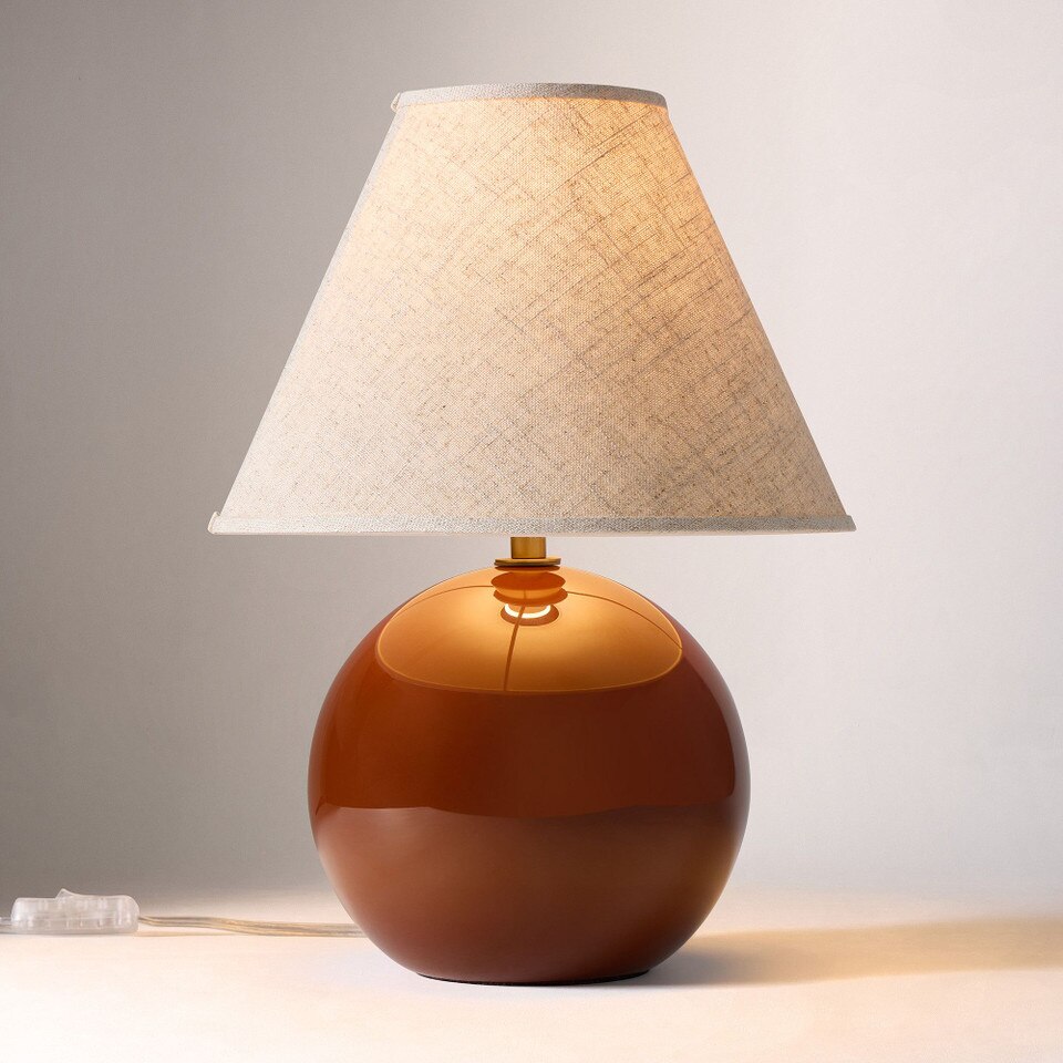 Perry Glass Table Lamp (46 cm) | West Elm Australia