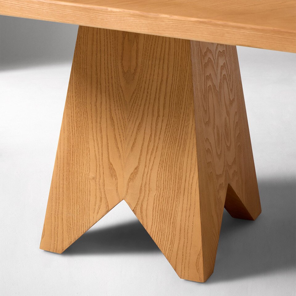 Pierce & Ward Burl Wood Dining Table (229 cm) - West Elm Australia