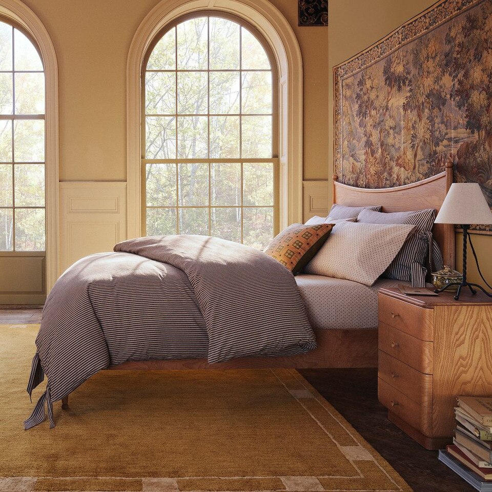 Pierce & Ward Deco Border Handwoven Wool Rug