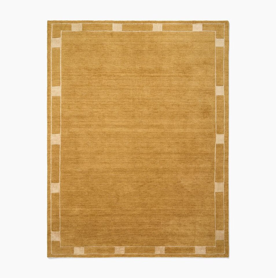 Pierce & Ward Deco Border Handwoven Wool Rug