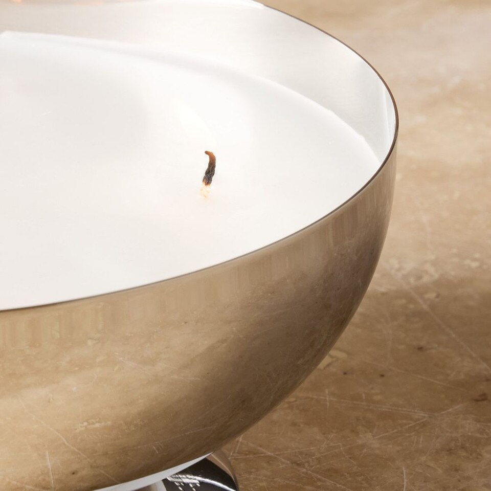 Polished Metal 3-Wick Filled Candle - West Elm Australia