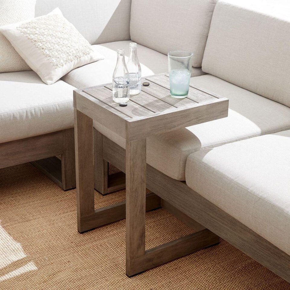 Portside Outdoor C-Shaped Side Table