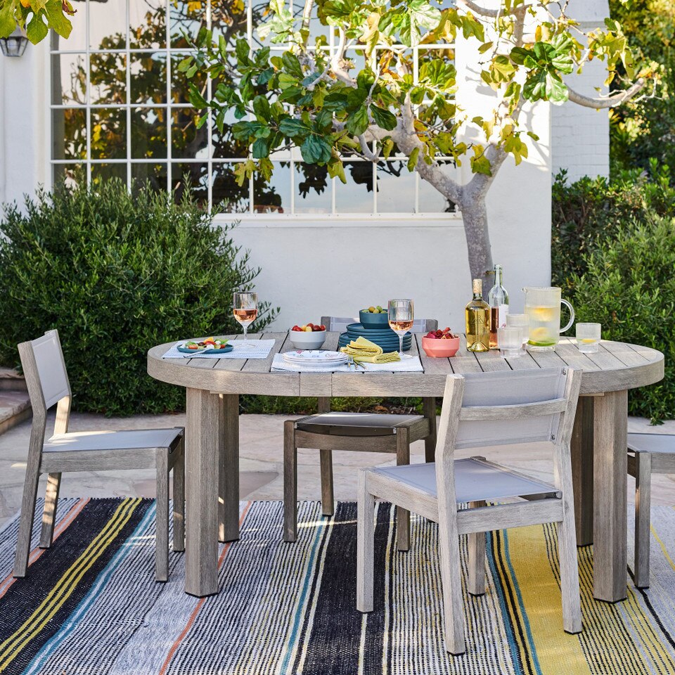 Portside Outdoor Textilene Dining Chair | West Elm Australia