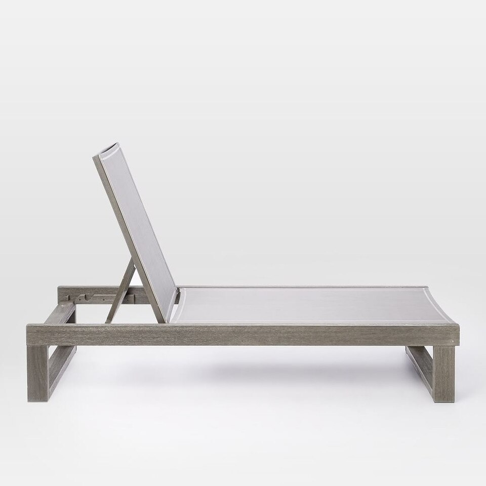 Portside Outdoor Textilene Lounger | West Elm Australia
