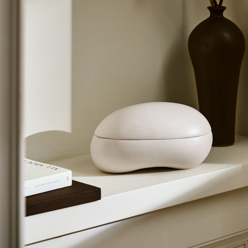Pure White Ceramic Decorative Boxes - West Elm Australia