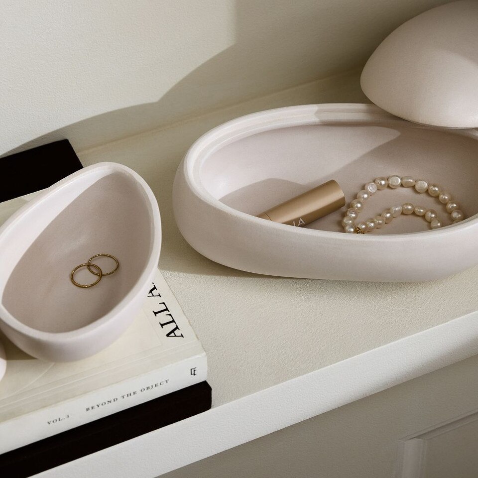 Pure White Ceramic Decorative Boxes - West Elm Australia