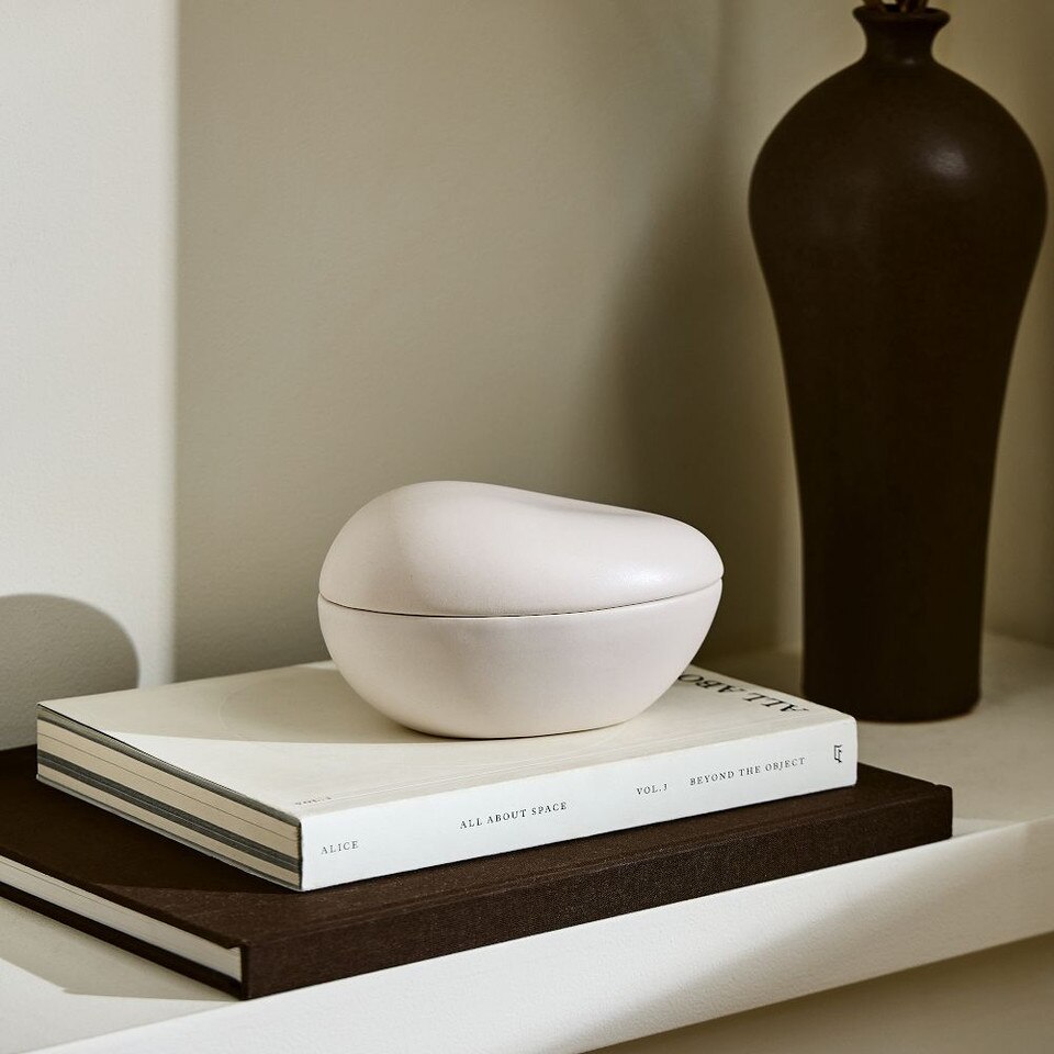 Pure White Ceramic Decorative Boxes - West Elm Australia