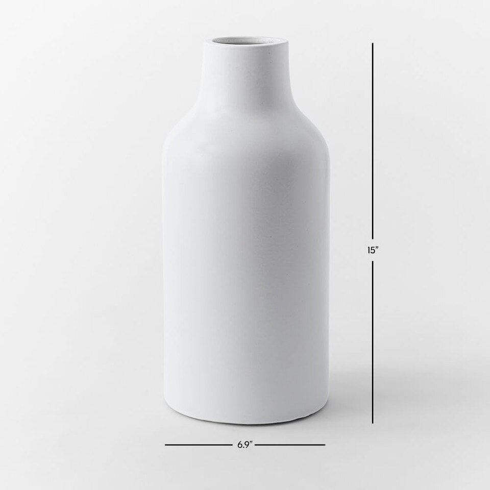 Pure White Ceramic Vases - West Elm Australia