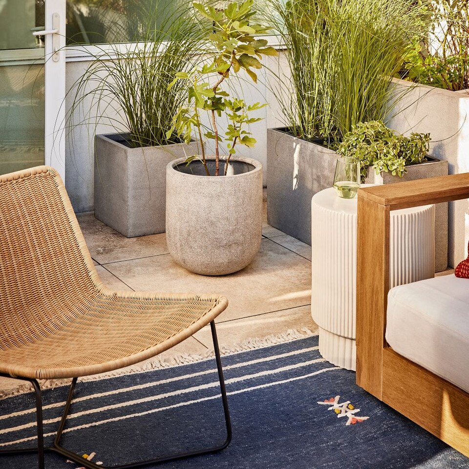 Radius Ficonstone Indoor/Outdoor Planters - West Elm Australia