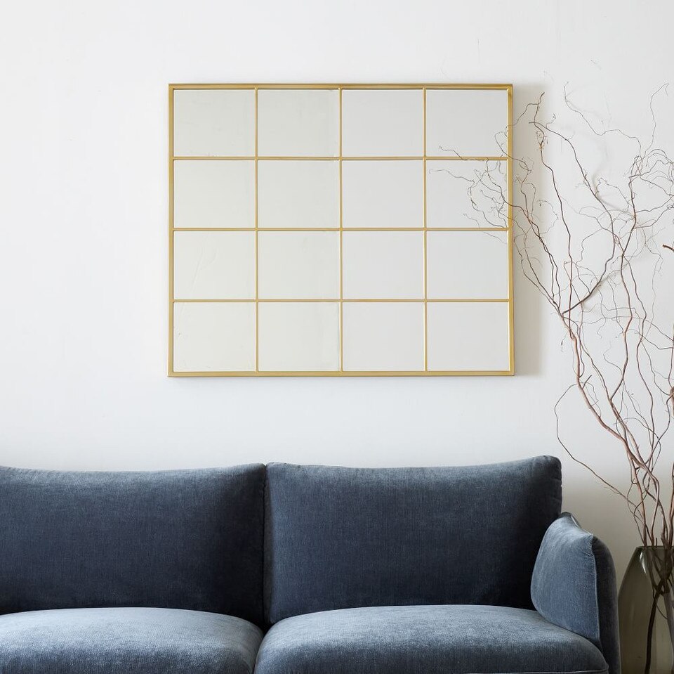 Raven Metal Frame Window Wall Mirror - West Elm Australia