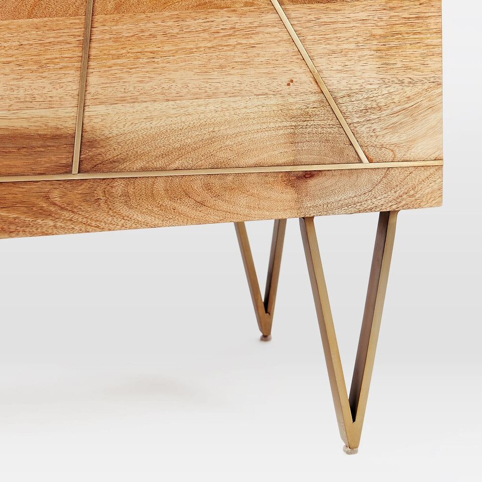 Roar + Rabbit™ Brass Geo Inlay 3-Drawer Dresser | west elm Australia
