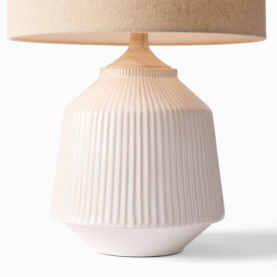 Roar + Rabbit™ Ripple Ceramic Table Lamp (56 cm) | West Elm Australia