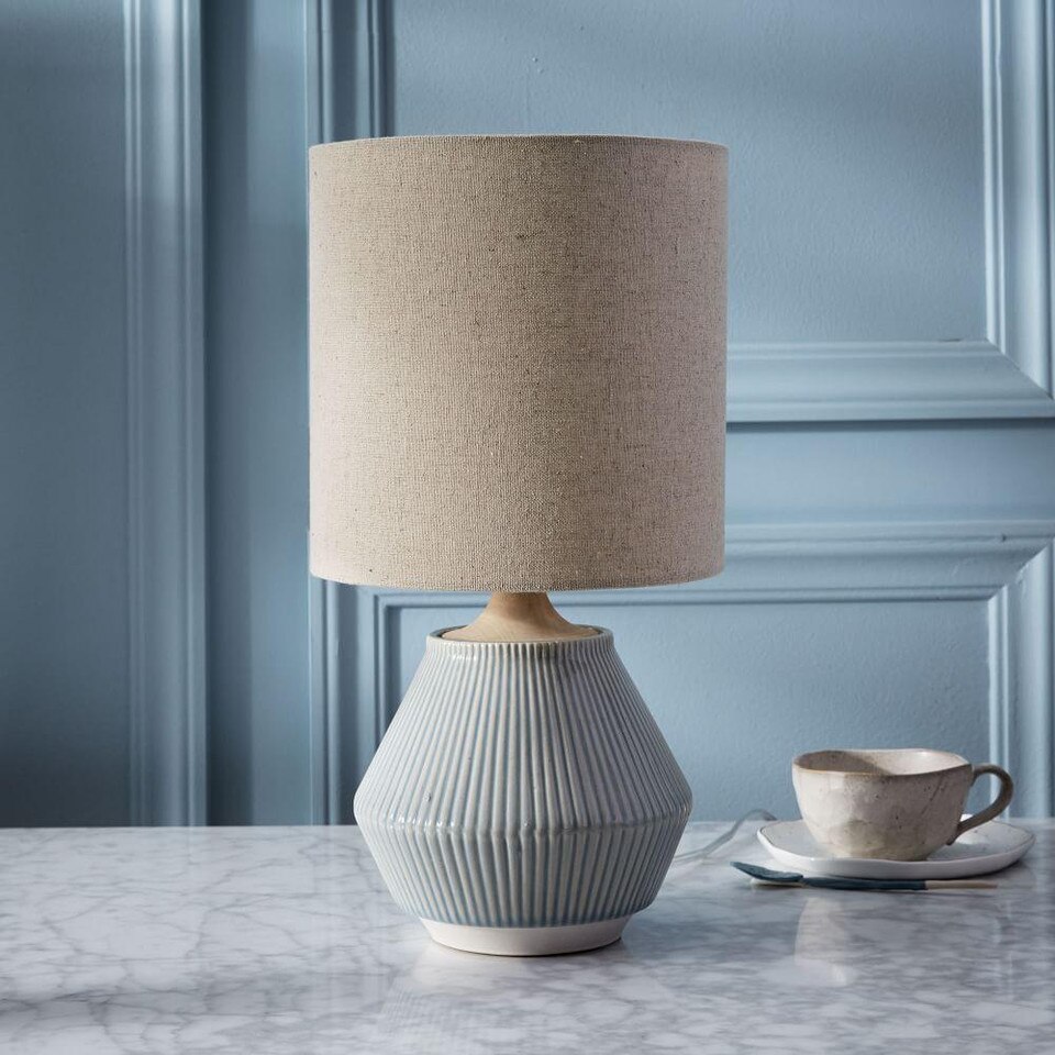 Roar + Rabbitâ„¢ Ripple Ceramic Table Lamp (43 cm) | West Elm Australia