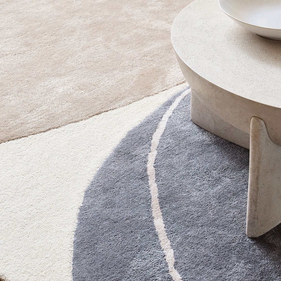 Rounded Modern Form Rug - West Elm Australia